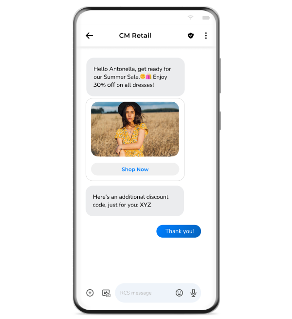 RCS Business Messaging - Rich Communication Services - CM.com