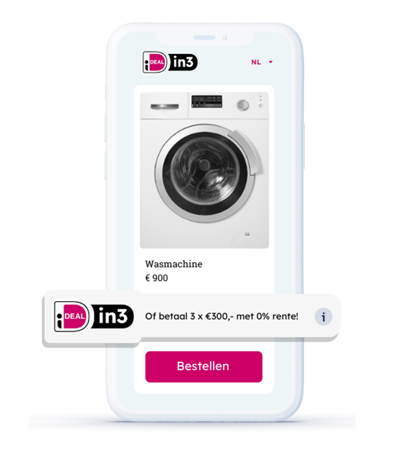 iDEAL in3 - Betalen in termijnen - CM.com betaalmethoden